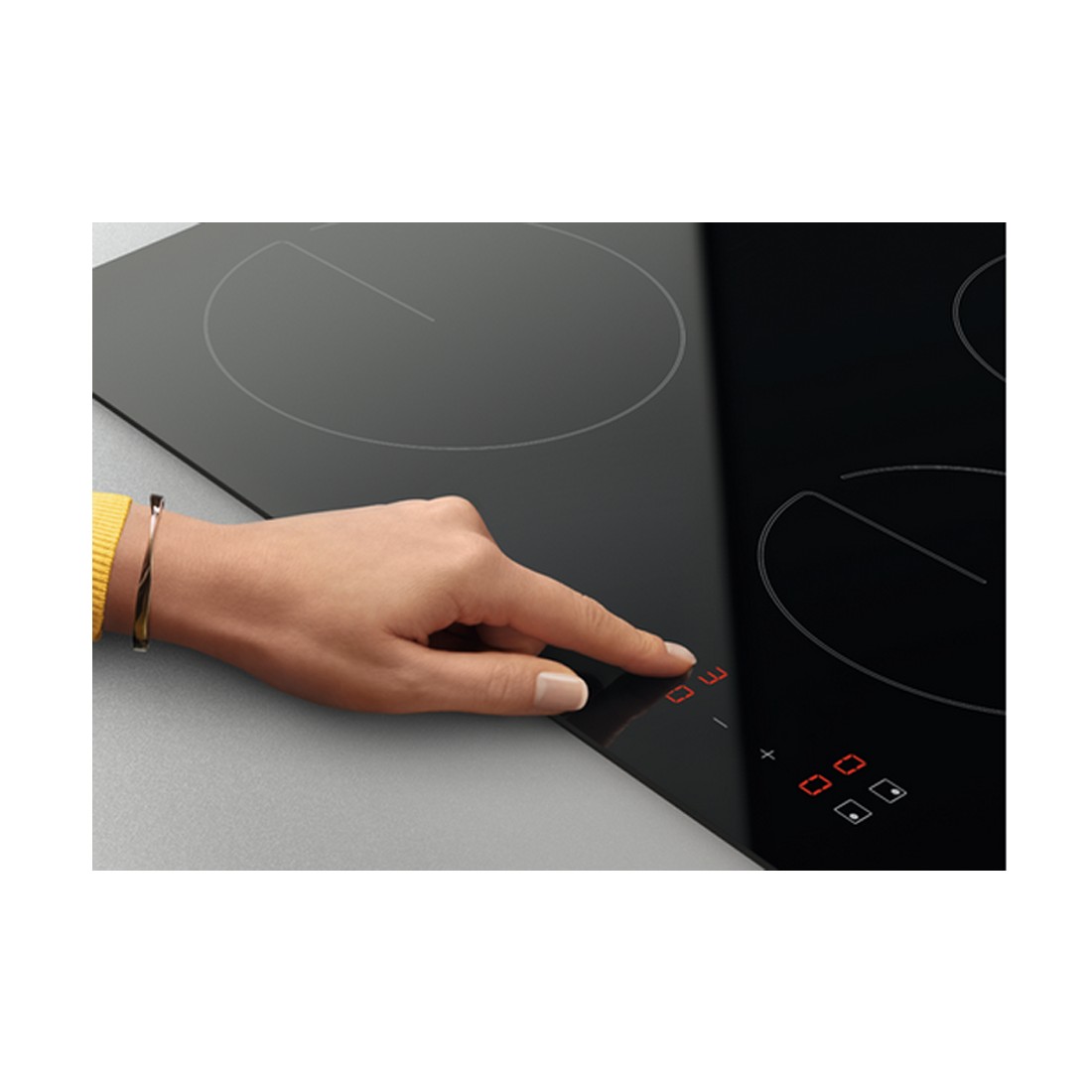 Placa Vitrocerámica Zanussi Zhrx641k 4 Fuegos Negro