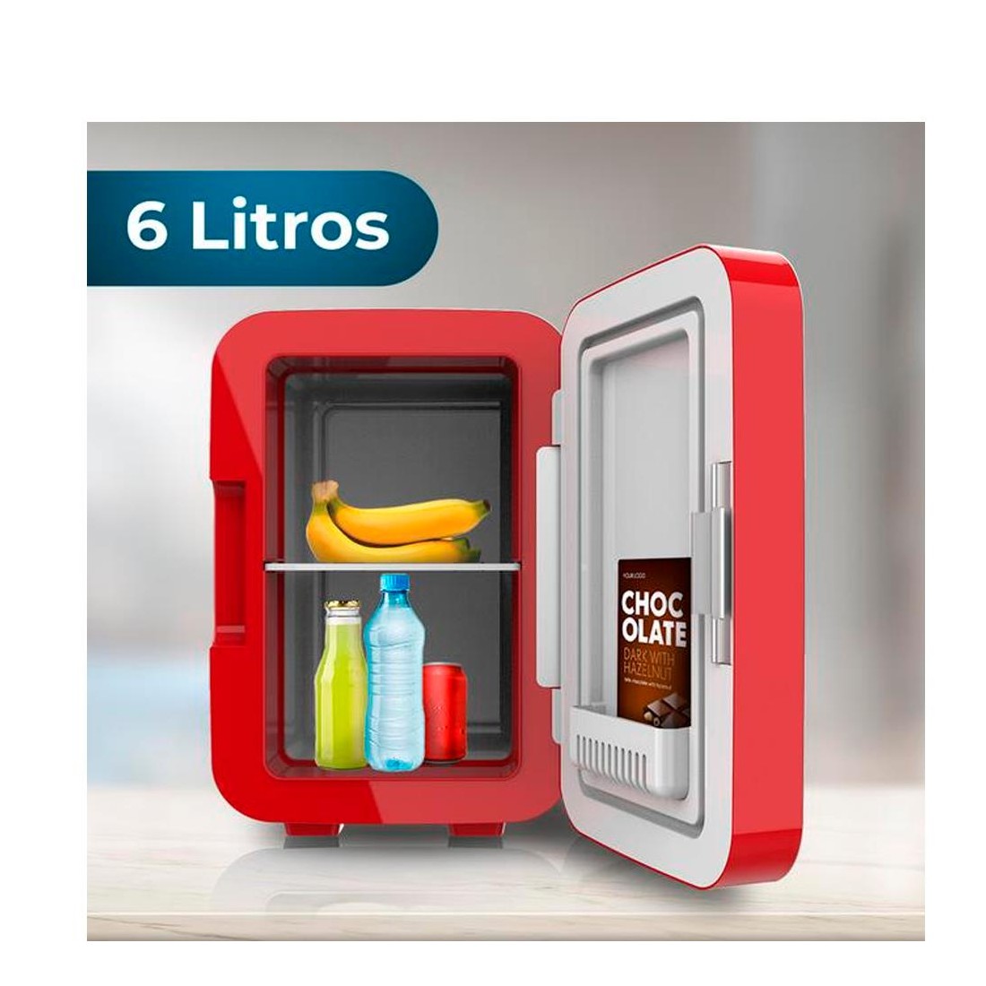 Mini Nevera - Cecotec MiniCooling Bahamas, 6 Litros, Funcionamiento 12 ...